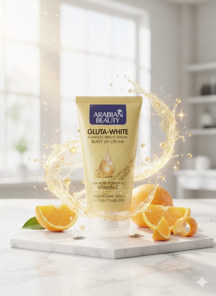 Arabian Beauty Gluta White Flawless Bright Serum | Burst UV Cream | 10x ...