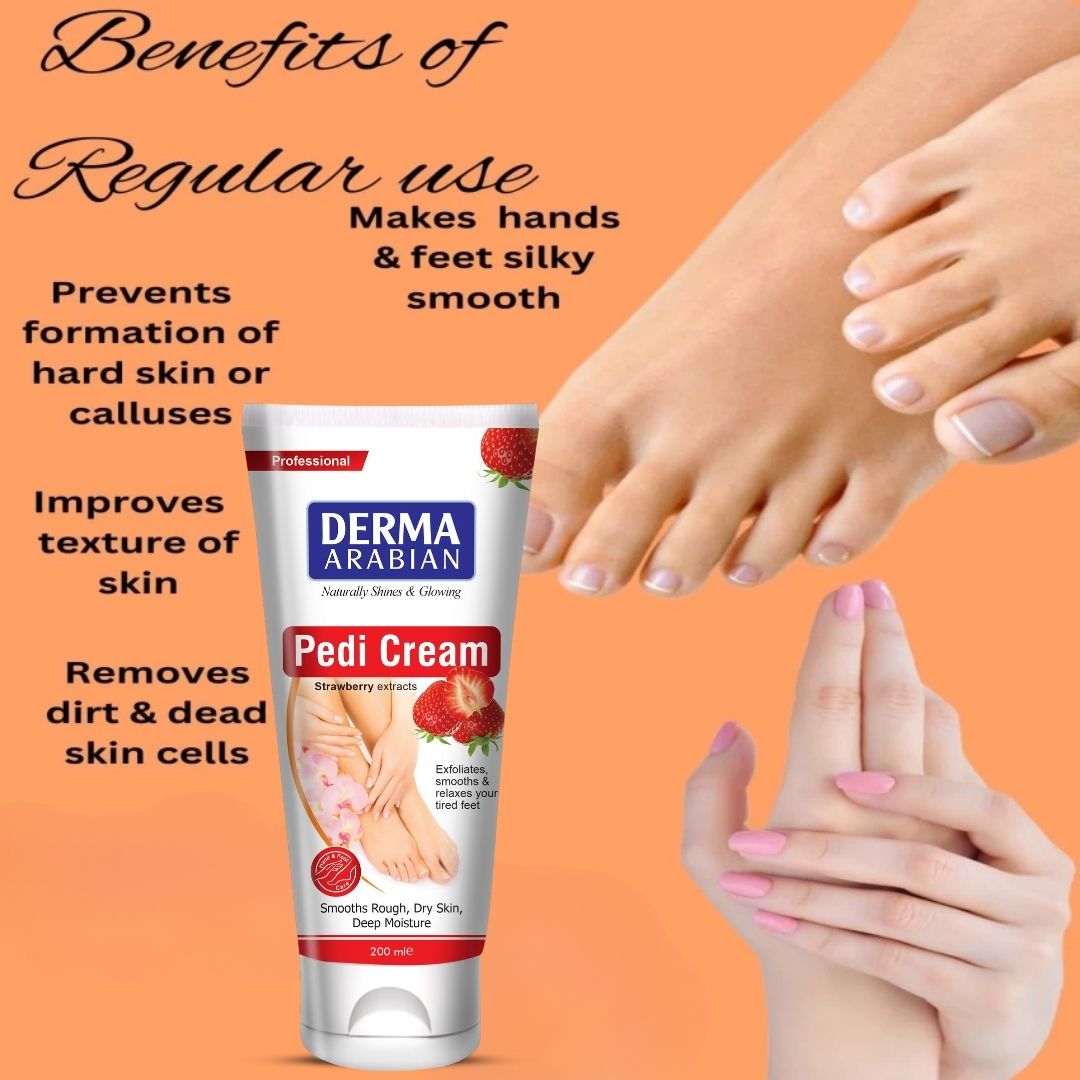 Derma Arabian Whitening Smoothing Pedi Cream Tube 200ml - Unveil Smooth ...